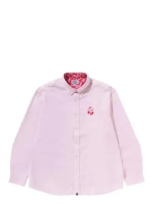 A BATHING APE Abc Camo One Point Relaxed Fit Shirt - Pink