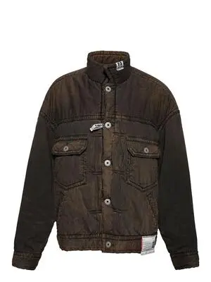 Mihara Yasuhiro Puffer Denim Jacket - Black