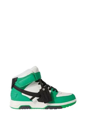 Off-White Out Of Office Mid Top Sneakers Green