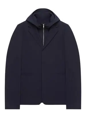 GIVENCHY Single-Breasted Layered Hooded Vest