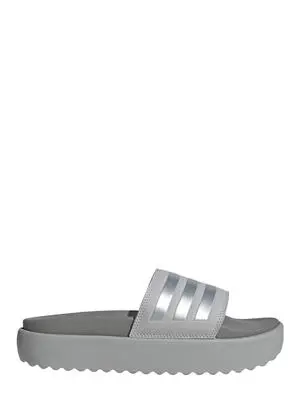 Adidas Adilette Platform Slides - Grey