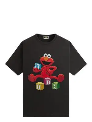Kith X Sesame Street Alphabet Vintage Tee - Black