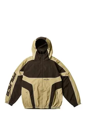 PALACE Piped Hooded Shell Jacket - Brown