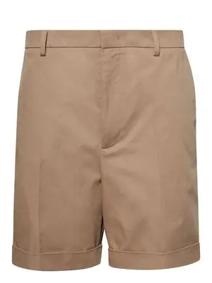 Valentino Garavani Turn-up Bermuda Shorts - Tan