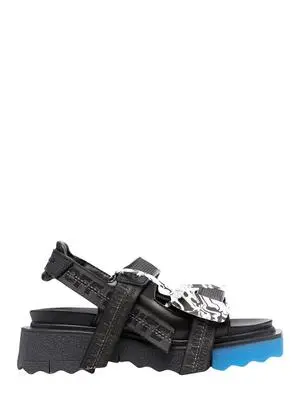 Off-White Sponge Trek Strap Sandal - Black