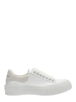 Alexander McQueen Deck Lace-up Plimsoll - White