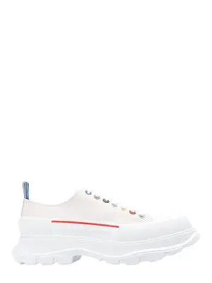 Alexander McQueen Tread Slick Lace Up Sneakers - White