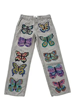 EMOTIONALLY UNAVAILABLE Butterfly Jeans - Multicolor