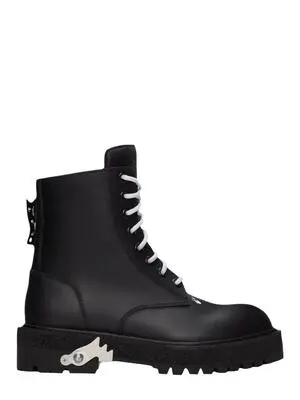 Off-White Sponge Combat Boot - Black