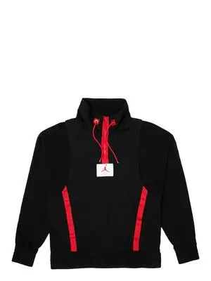 JORDAN X Union Nrg Vault Aj Flight Half Zip Jacket - Black