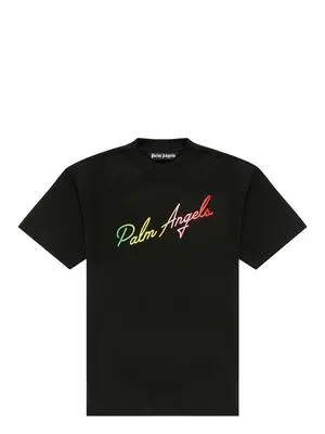 Palm Angels Miami Logo Classic Tee - Black