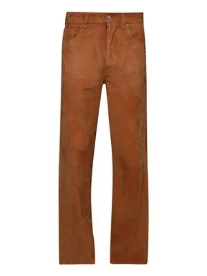 Amiri Ma Quad Suede Baggy Pant - Orange