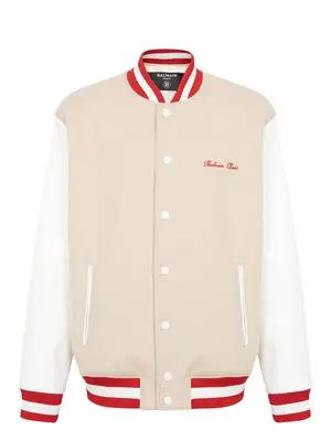 Balmain Varsity Jacket - Tan