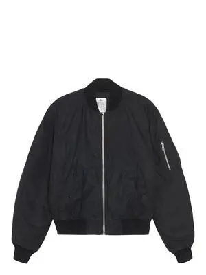 StÜssy Waxed Built Bomber Jacket - Black