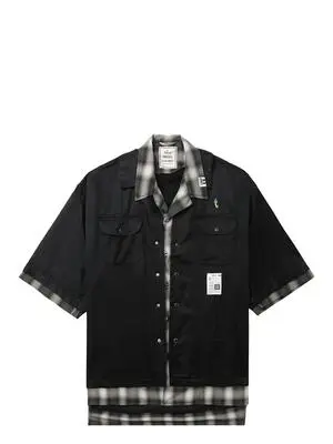 Mihara Yasuhiro Double Layered Short-sleeve Shirt - Black