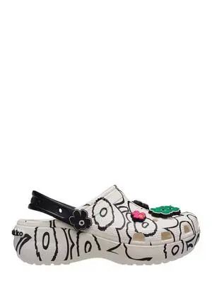CROCS Marimekko X Classic Platform Clog - White