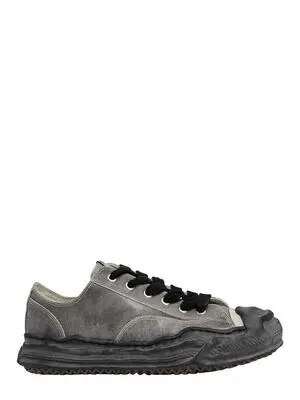 Mihara Yasuhiro Hank Low Vintage Leather Sneakers - Black