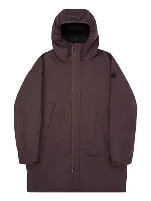 Moncler Lauzier Long Parka Coat - Brown