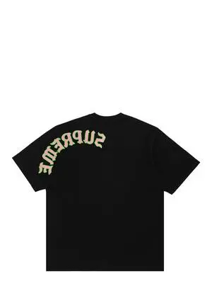 Supreme Brushed Arc Short-sleeve Top - Black