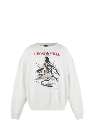 SAINT MXXXXXX X Ghost In The Shell Crewneck Sweatshirt - White