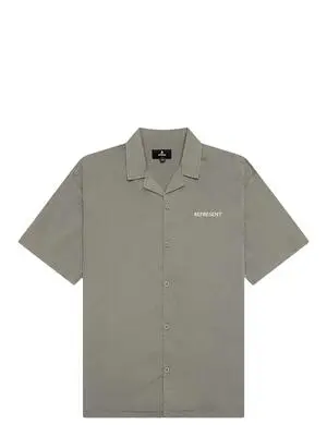 REPRESENT Script Camp Collar Shirt - Green