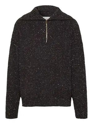 MAISON MARGIELA Half Zip Sweater - Grey