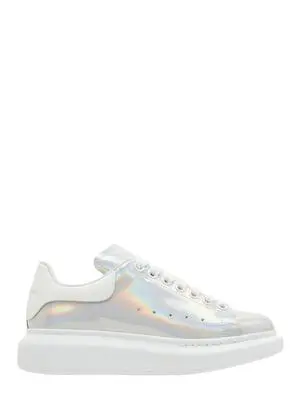 Alexander McQueen Oversized Iridescent Sneakers - White