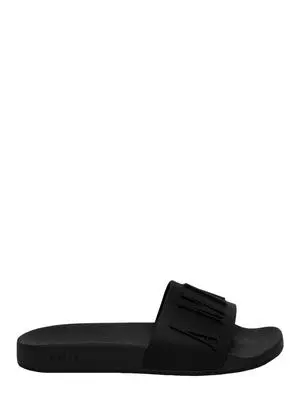 Amiri Logo Pool Slides - Black