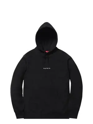Supreme Compact Logo Hooded Sweatshirt - Black