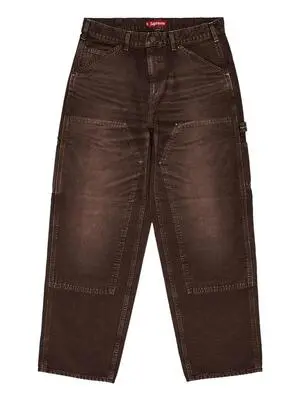 Supreme Worn Double Knee Painter Pant - Brown