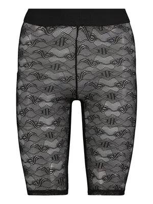 HAN KJØBENHAVN Lace Monogram Cycling Shorts - Black