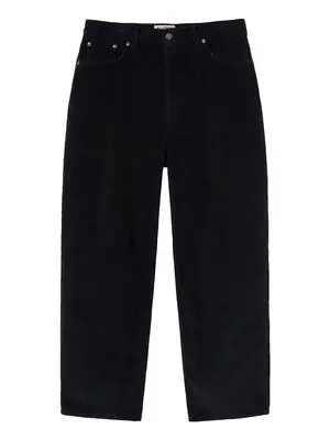 StÜssy Corduroy Wide Leg Jeans - Black