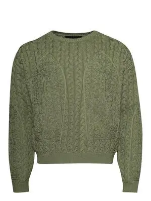 WHO DECIDES WAR BY EV BRAVADO Lagoon Cable Knit Sweater