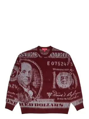 Supreme Money Sweater - Red