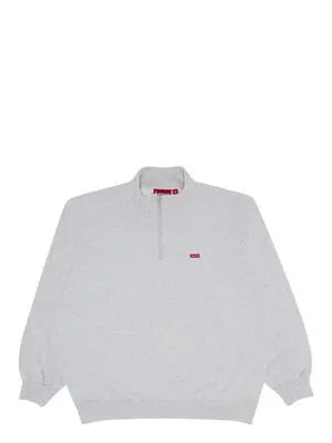 Supreme Small Box Half Zip Pullover - Grey