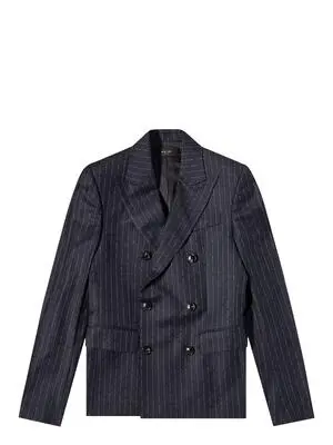 Amiri Repeating Double Breasted Blazer - Blue