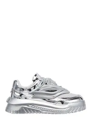 Versace Odissea Caged Rubber Sneakers Silver