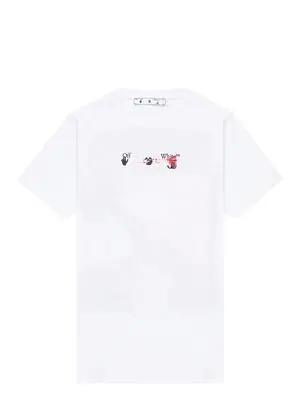 Off-White Acrylic Arrow Slim Tee - White