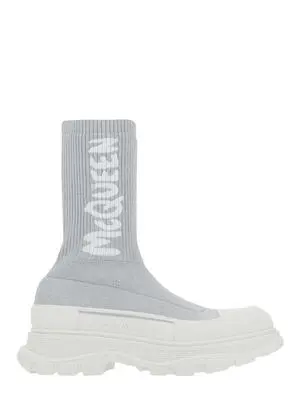 Alexander McQueen Tread Slick Ankle Boots - Grey