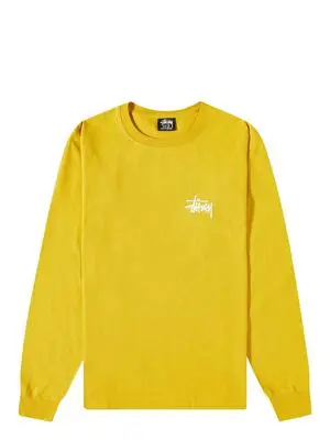 StÜssy Basic Long-Sleeve Tee Yellow