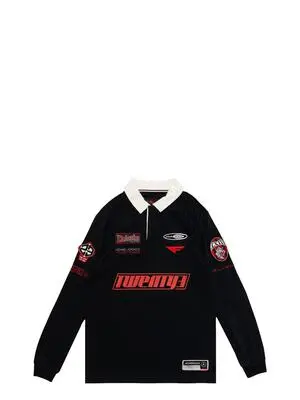 JORDAN Essentials Long-sleeve Rugby Top - Black