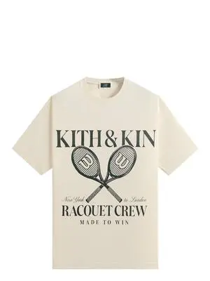 Kith X Wilson Racquet Crew Vintage Tee - Tan