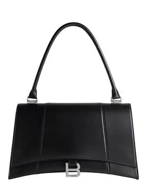 Balenciaga Hourglass Hinge Medium Shoulder Bag - Black