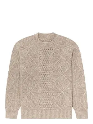 Aimé Leon Dore Cable Crewneck Sweater - Tan
