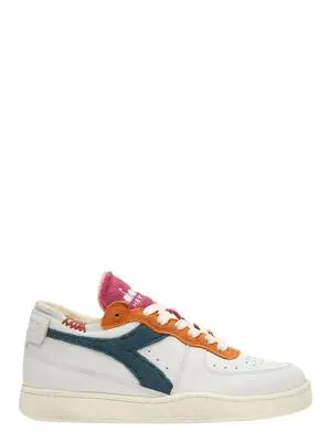 DIADORA Mi Basket Row Cut Sneakers - White