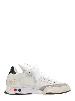 Mihara Yasuhiro Herbie Puffer Og Sole Leather Low Sneakers - White