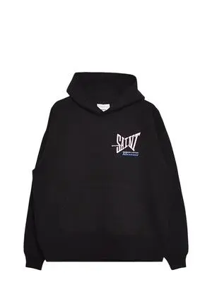 SAINT MXXXXXX Ribbon Saint Hoodie - Black