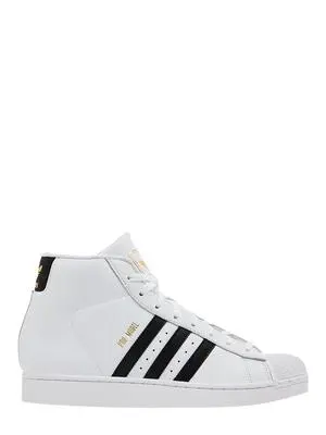 Adidas High-top Lace-up Sneakers - White