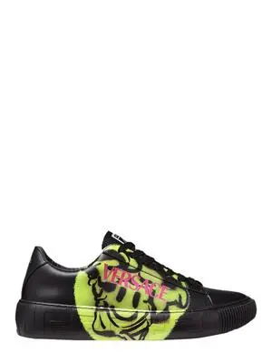 Versace Greca Smiling Medusa Sneakers - Black