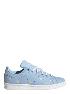 Adidas Stan Smith J Floral Embroidery Sneakers Blue
